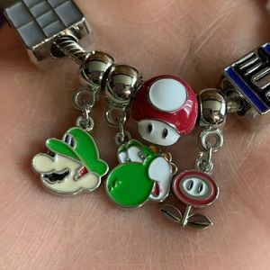 Pandora | Jewelry | Pandora Pave Clasp Bracelet W Super Mario Bros ...